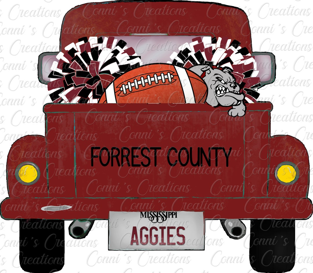 Forrest County Aggies Vintage Truck Sublimation Digital Design - Png - Etsy