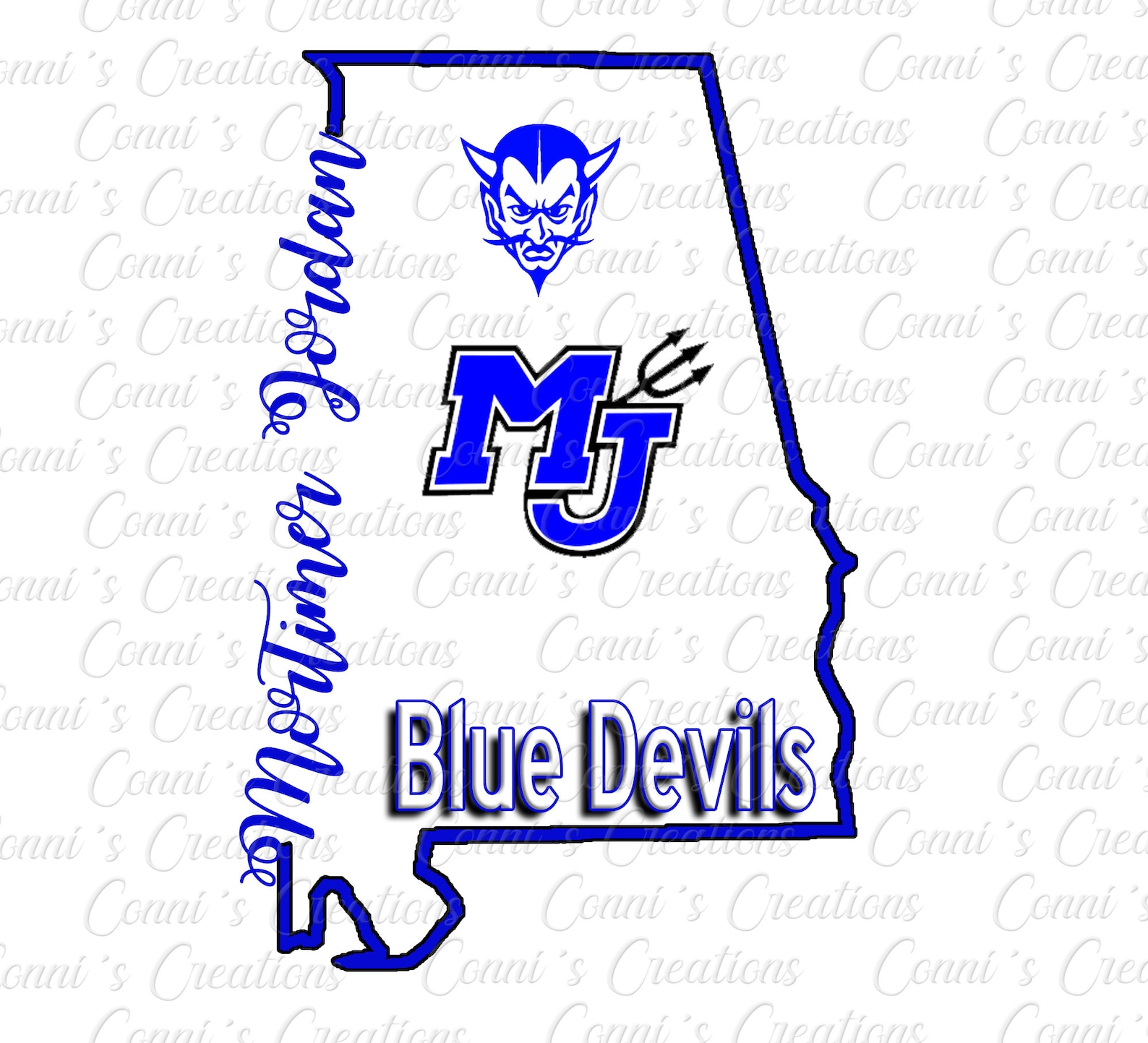 Mortimer Jordan Blue Devils Digital Sublimation Design PNG - Etsy