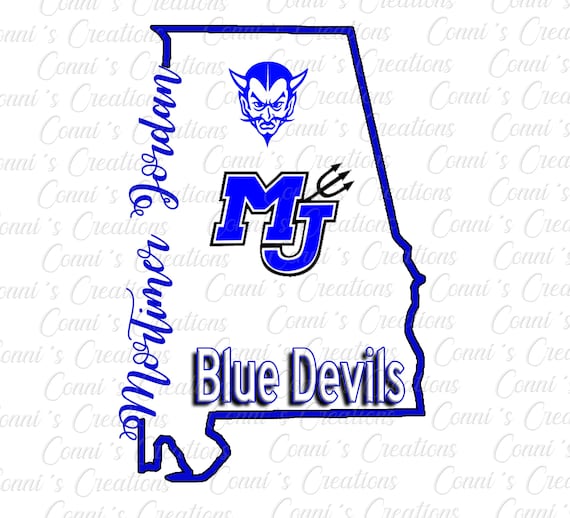 Mortimer Jordan Blue Devils Digital Sublimation Design PNG - Etsy