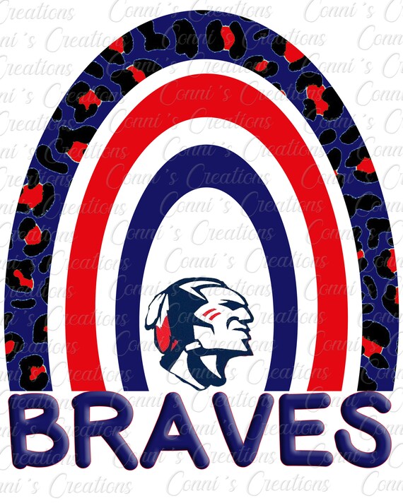 South Jones Braves Rainbow Sublimation Digital Design Png - Etsy