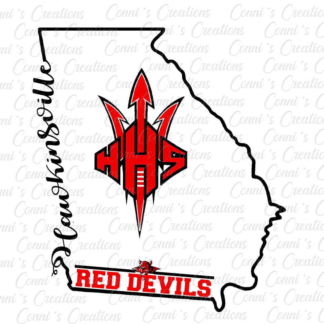 Hawkinsville Red Devils Digital Sublimation Design PNG - Etsy