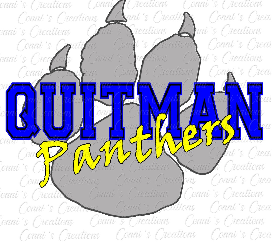 Quitman Panthers Sublimation Digital Design - Etsy