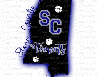 Stone County Tomcats Png - Etsy