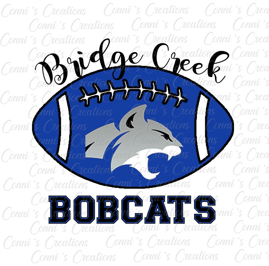 Bridge Creek Bobcats Football Digital Sublimation Design- Png - Etsy