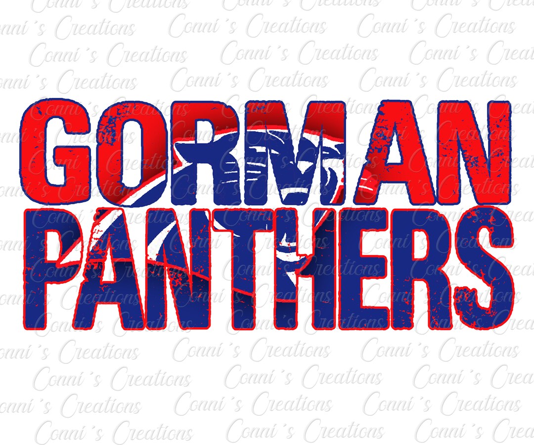 Gorman Panthers Digital Sublimation Design - Png - Etsy