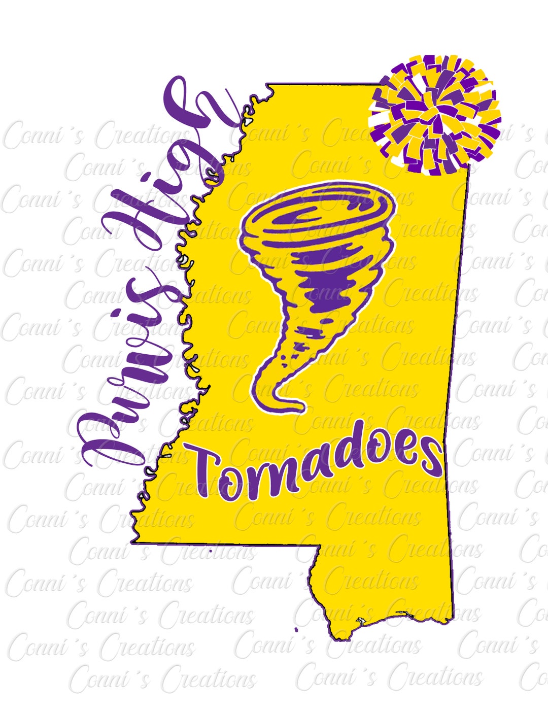 Purvis Tornadoes Sublimation Digital Design - Etsy