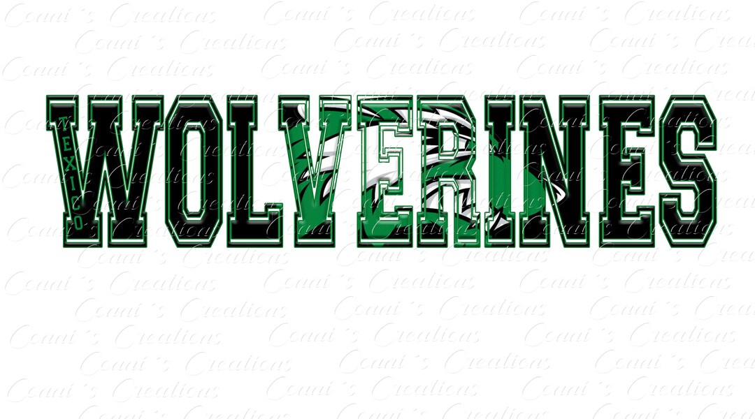 Texico Wolverines Digital Sublimation Design - Png - Etsy