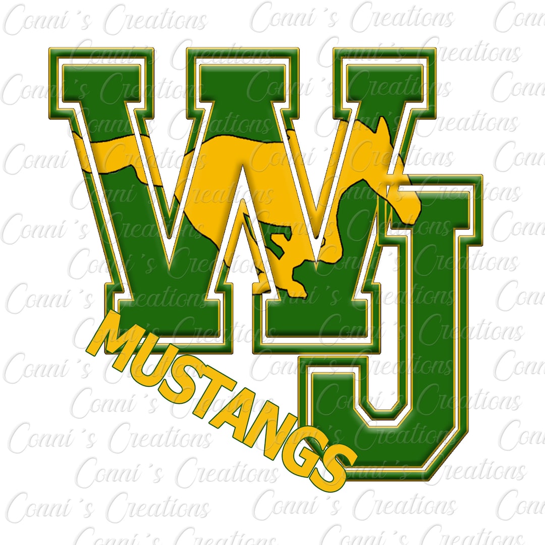 West Jones Mustangs Digital Sublimation Design -png - Etsy