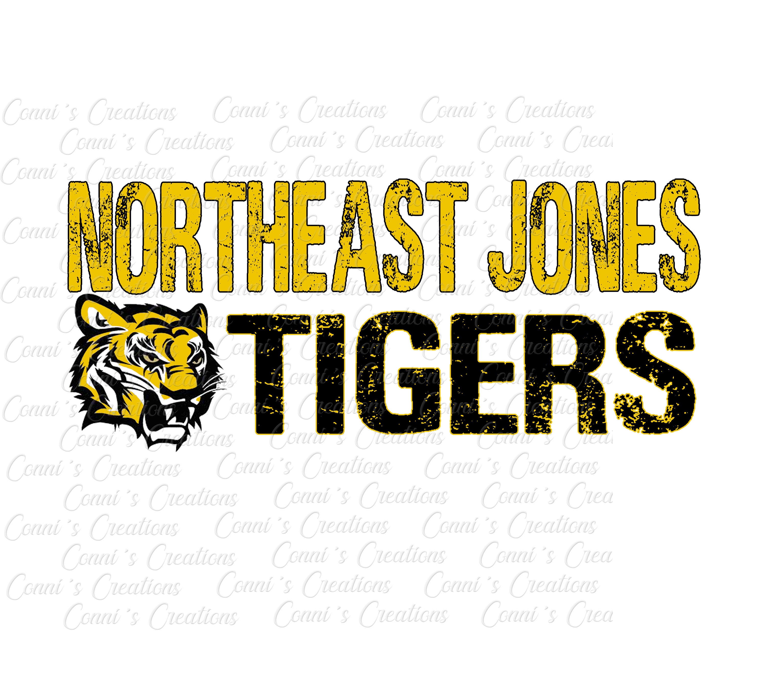 Northeast Jones Tigers Sublimation Digital Design - Png - Etsy