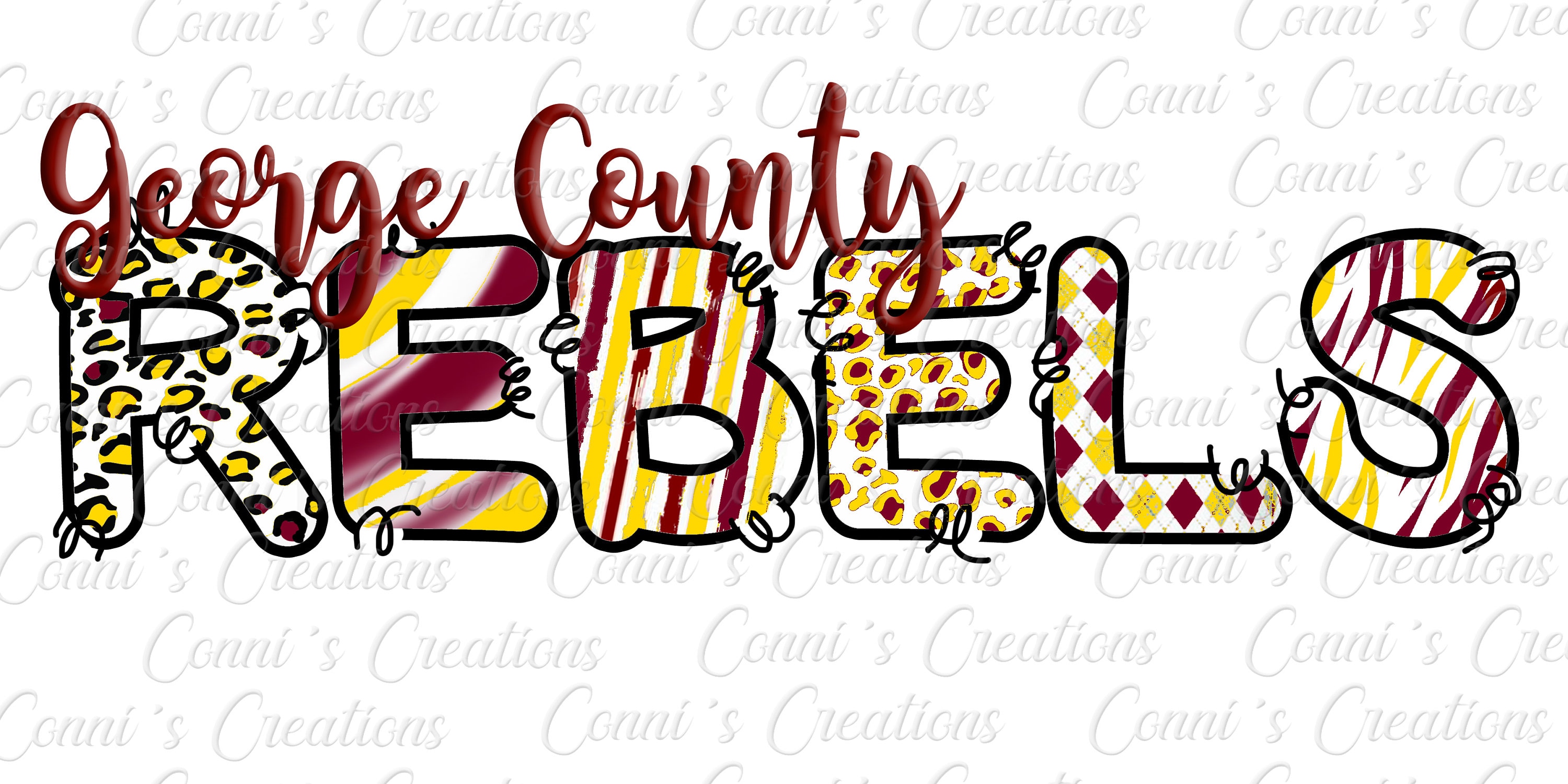 George County Rebels MS Sublimation Digital Design - Png - Etsy