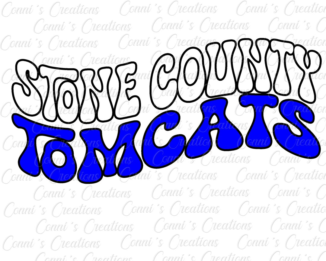 Stone County Tomcats - Retro -digital Sublimation Design - Png - Etsy