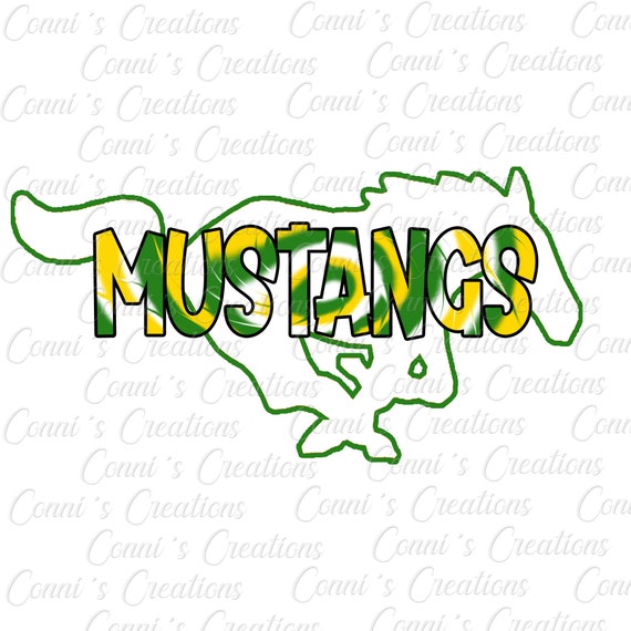 West Jones Mustangs Digital Sublimation Design Png - Etsy