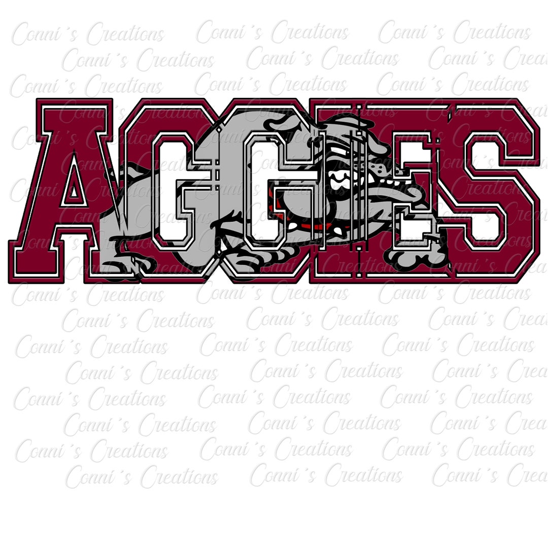 Forrest County Aggies Pom Pom Sublimation Digital Design - Png - Etsy