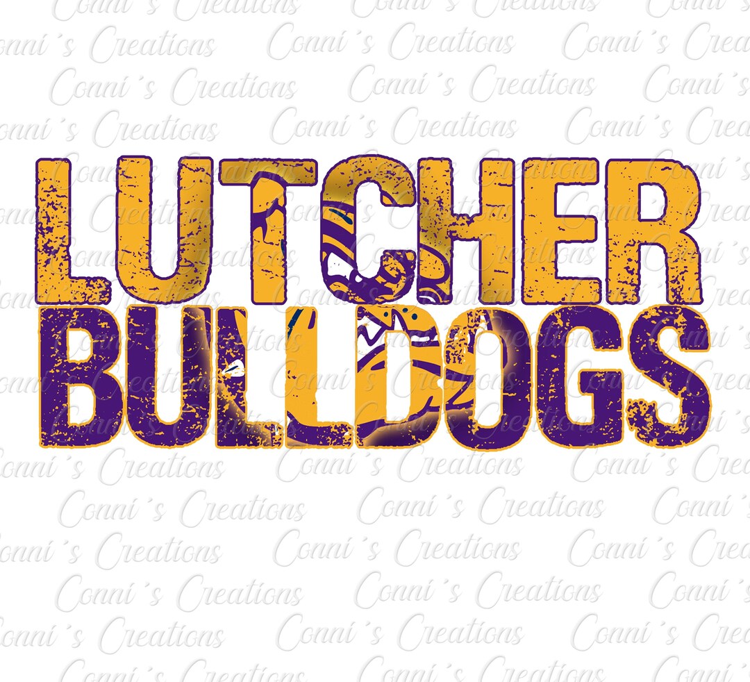 Lutcher Bulldogs Sublimation Digital Design - Png - Etsy