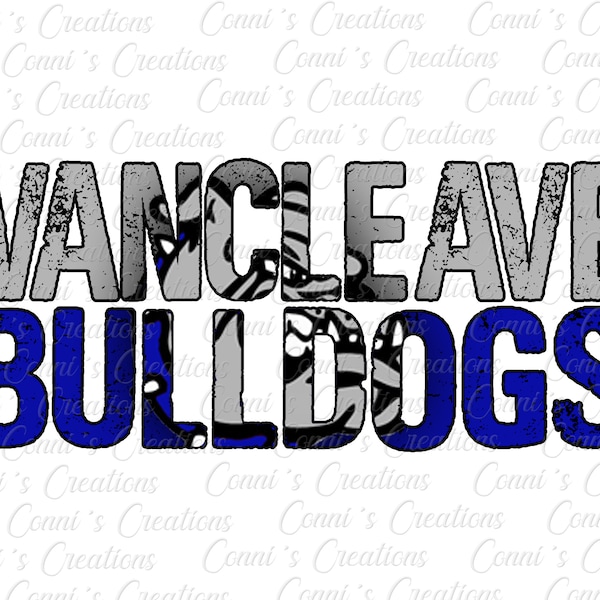 Vancleave Bulldog Png - Etsy