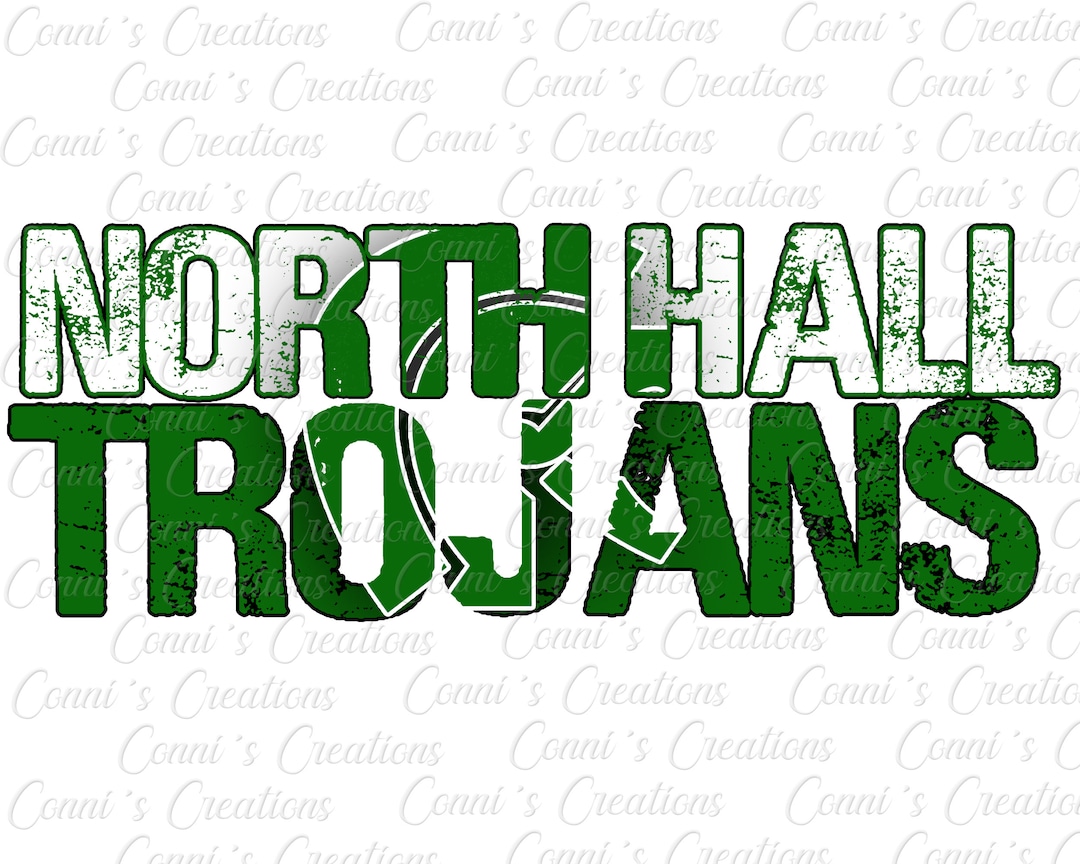 North Hall Trojans Sublimation Digital Design - Png - Etsy