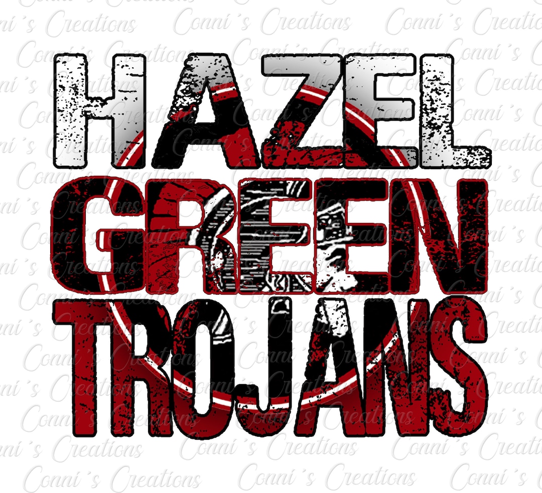 Hazel Green Trojans Digital Sublimation Design - Png - Etsy