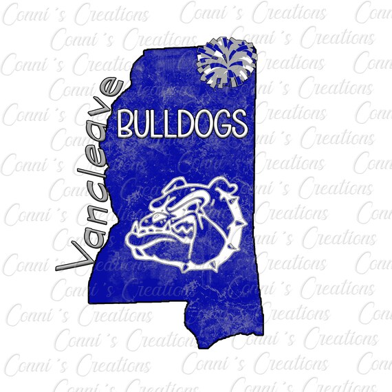 Vancleave Bulldogs Digital Sublimation Design png | Etsy