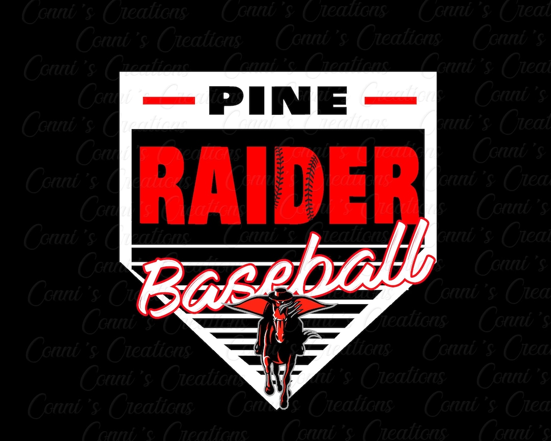 Pine Raiders Baseball Sublimation Design - Png (no Black Background) - Etsy