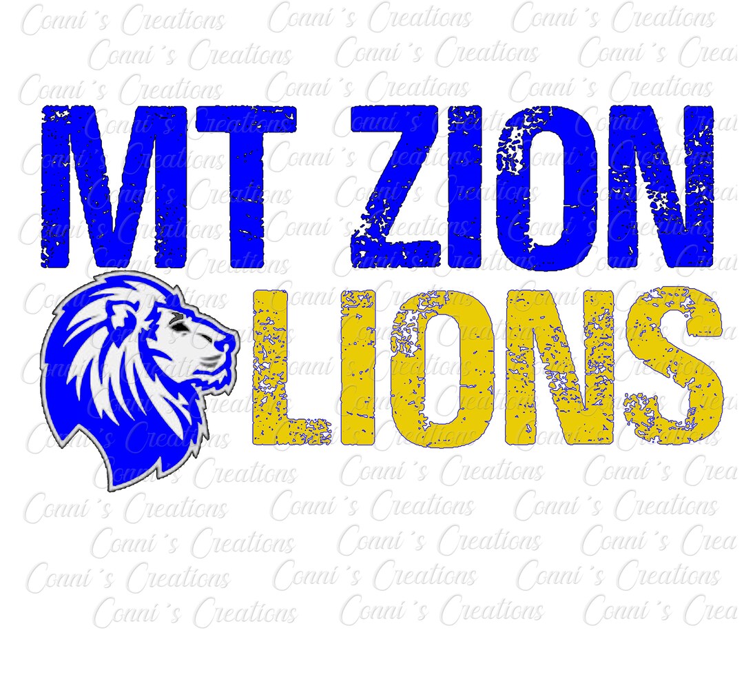 Mt Zion Lions Digital Sublimation Design - Png - Etsy