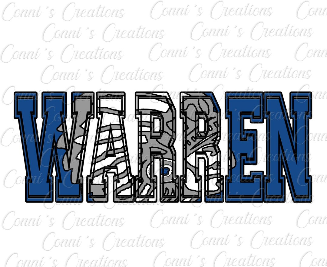 Warren Warriors Digital Sublimation Design - Png - Etsy