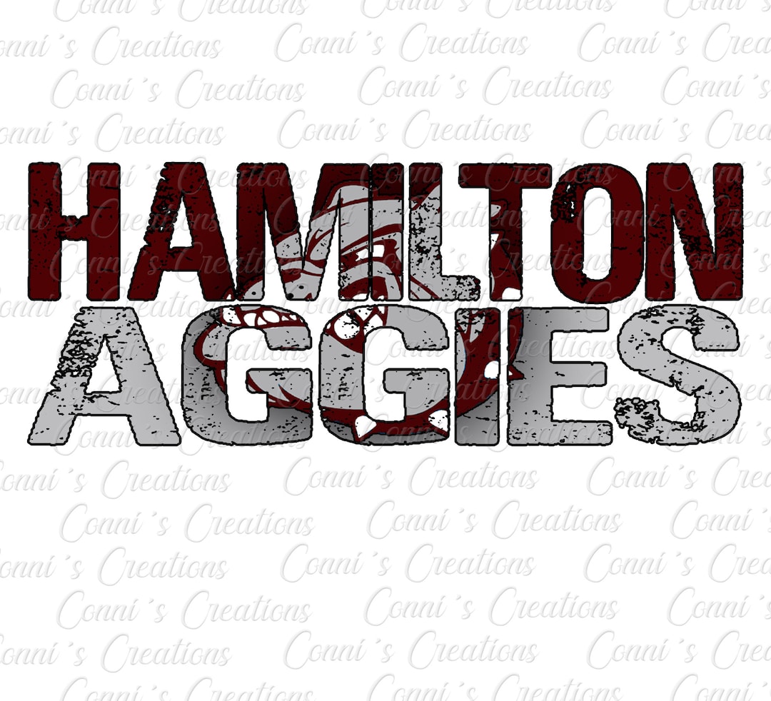 Hamilton Aggies Digital Sublimation Design - Png - Etsy