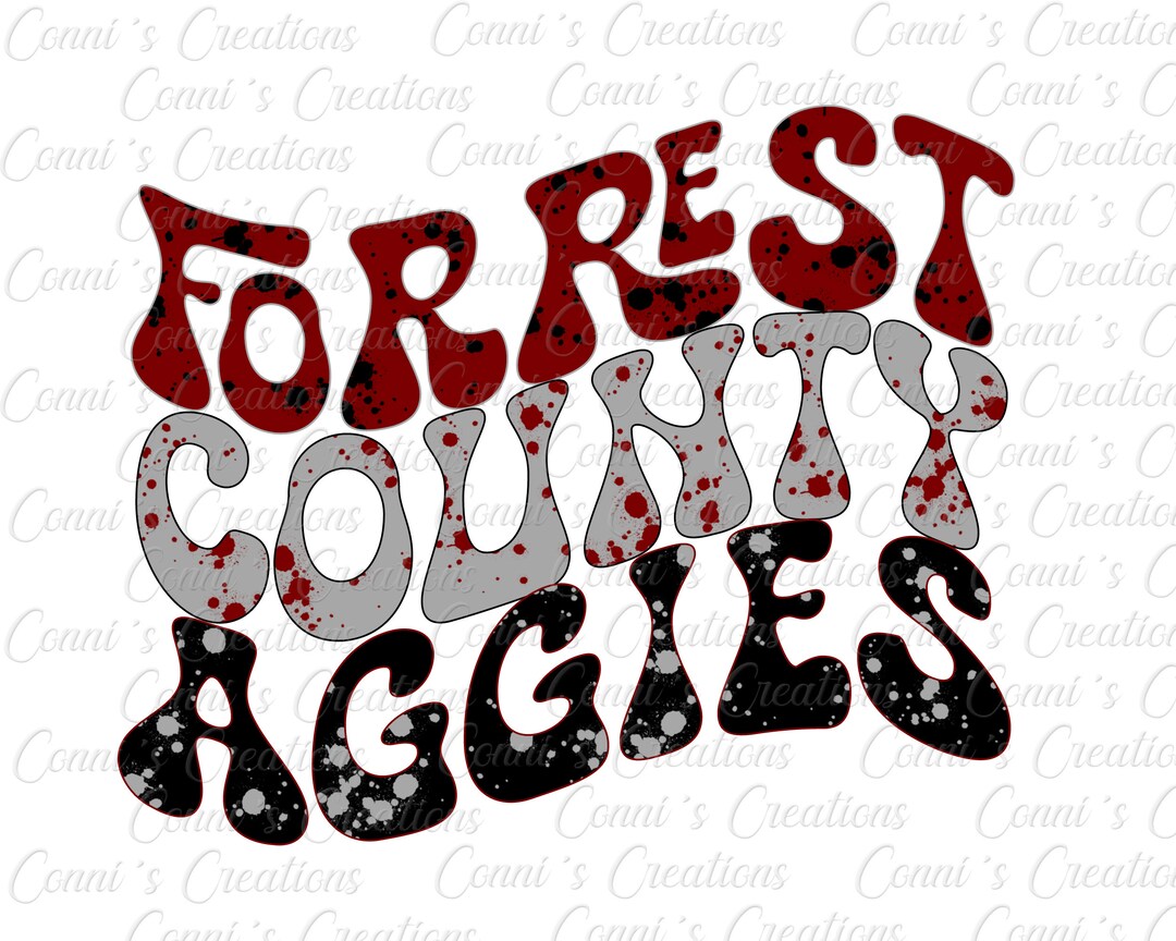 Forrest County Aggies Digital Sublimation Design - Png - Etsy