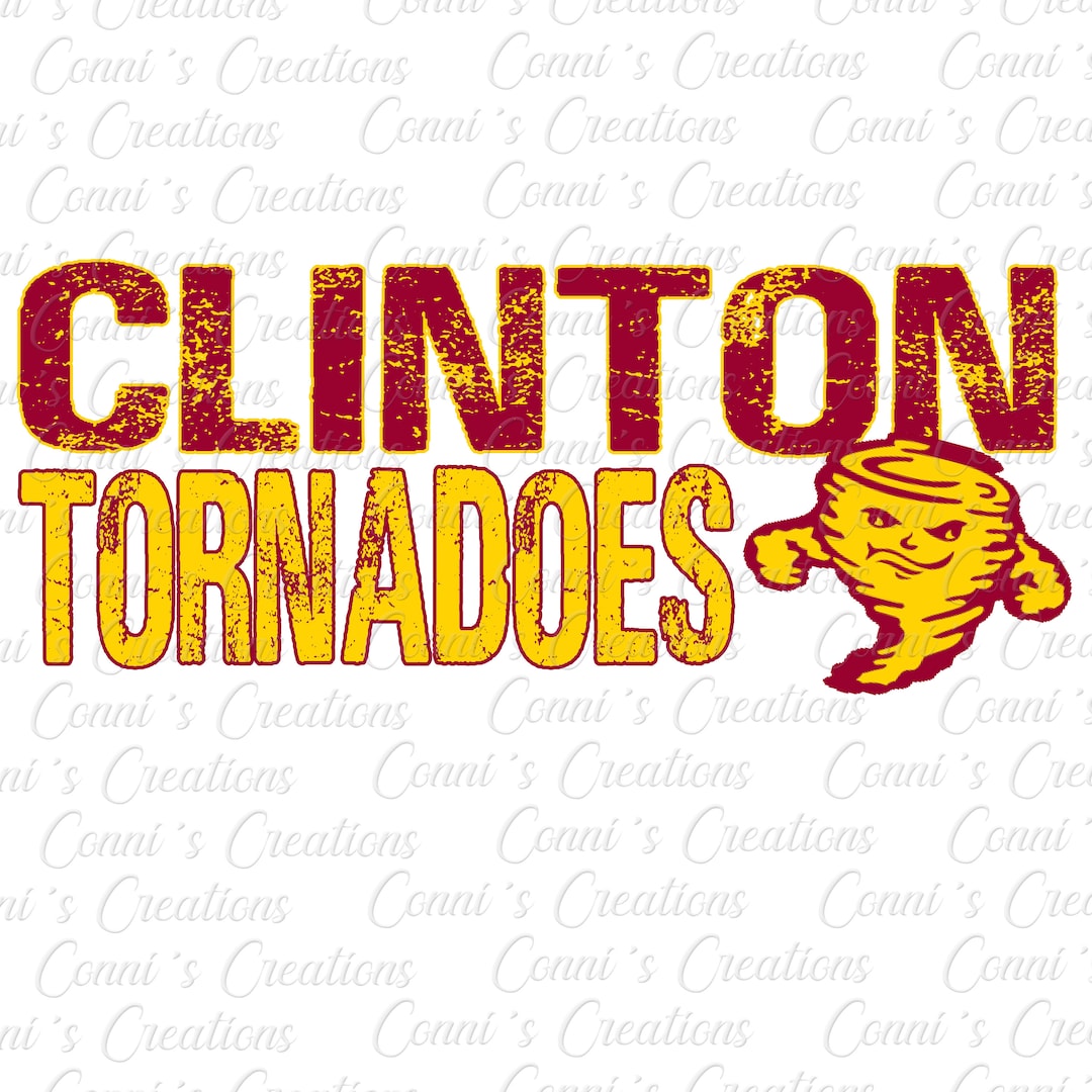 Clinton Red Tornadoes Digital Sublimation Design - P Ng - Etsy