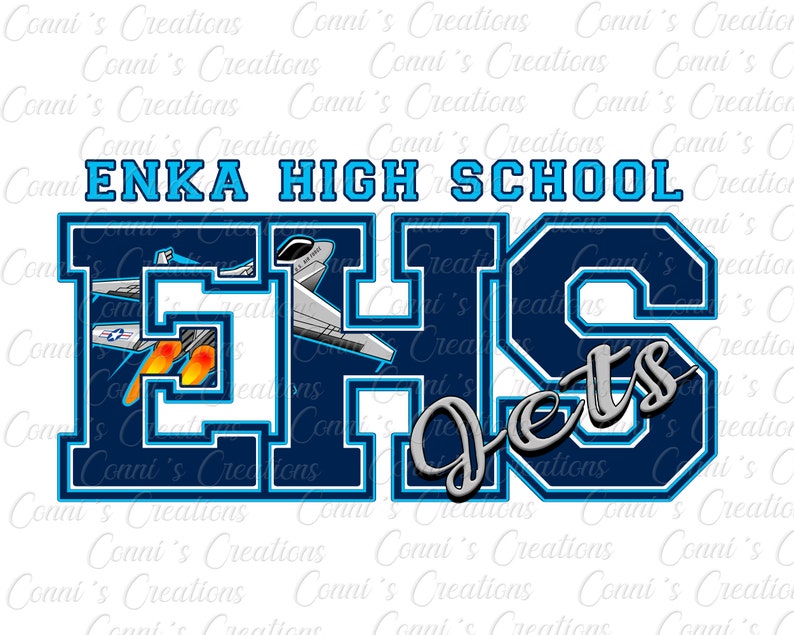 Enka High School- Digital Sublimation Design - Png - Etsy