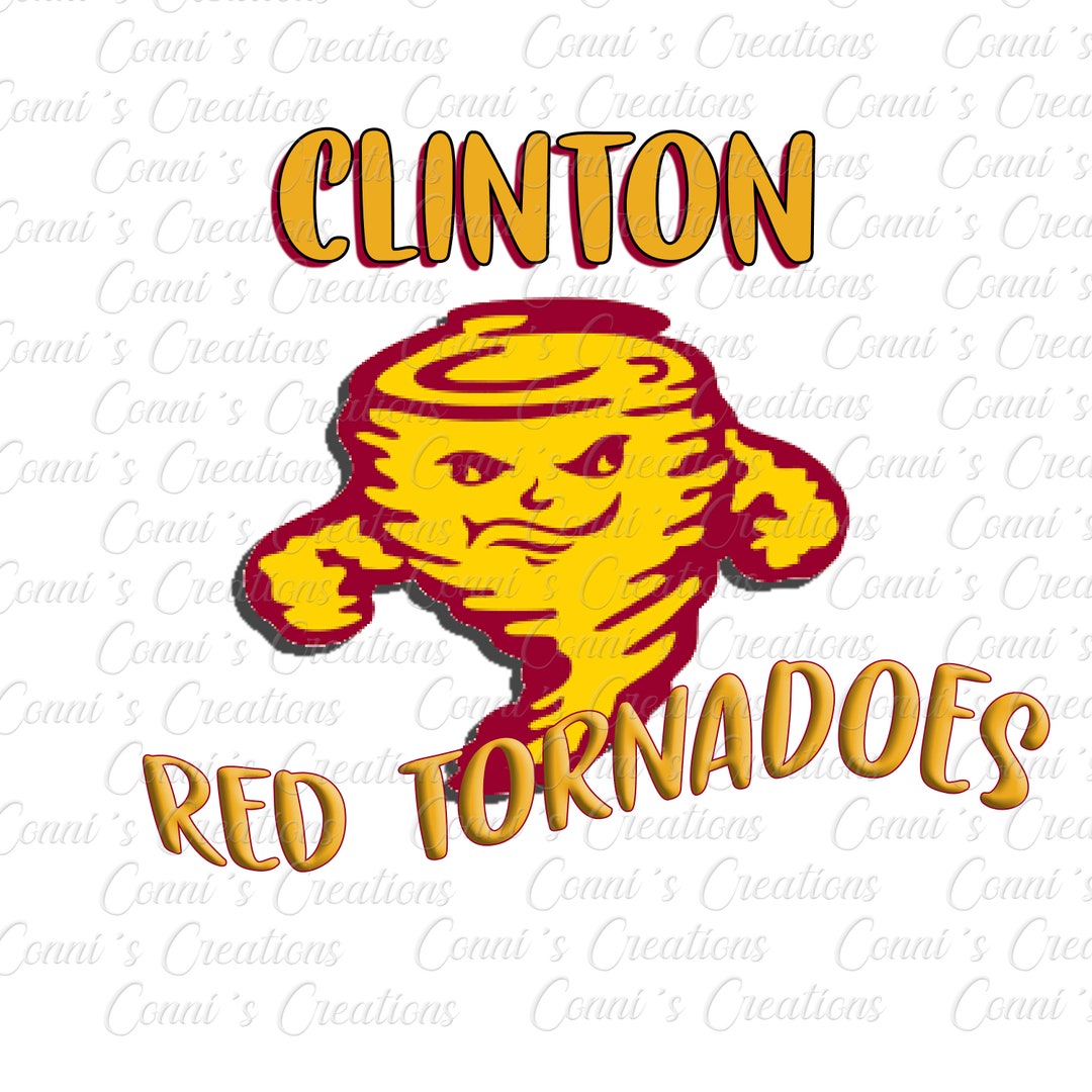 Clinton Red Tornadoes Digital Sublimation Design - P Ng - Etsy