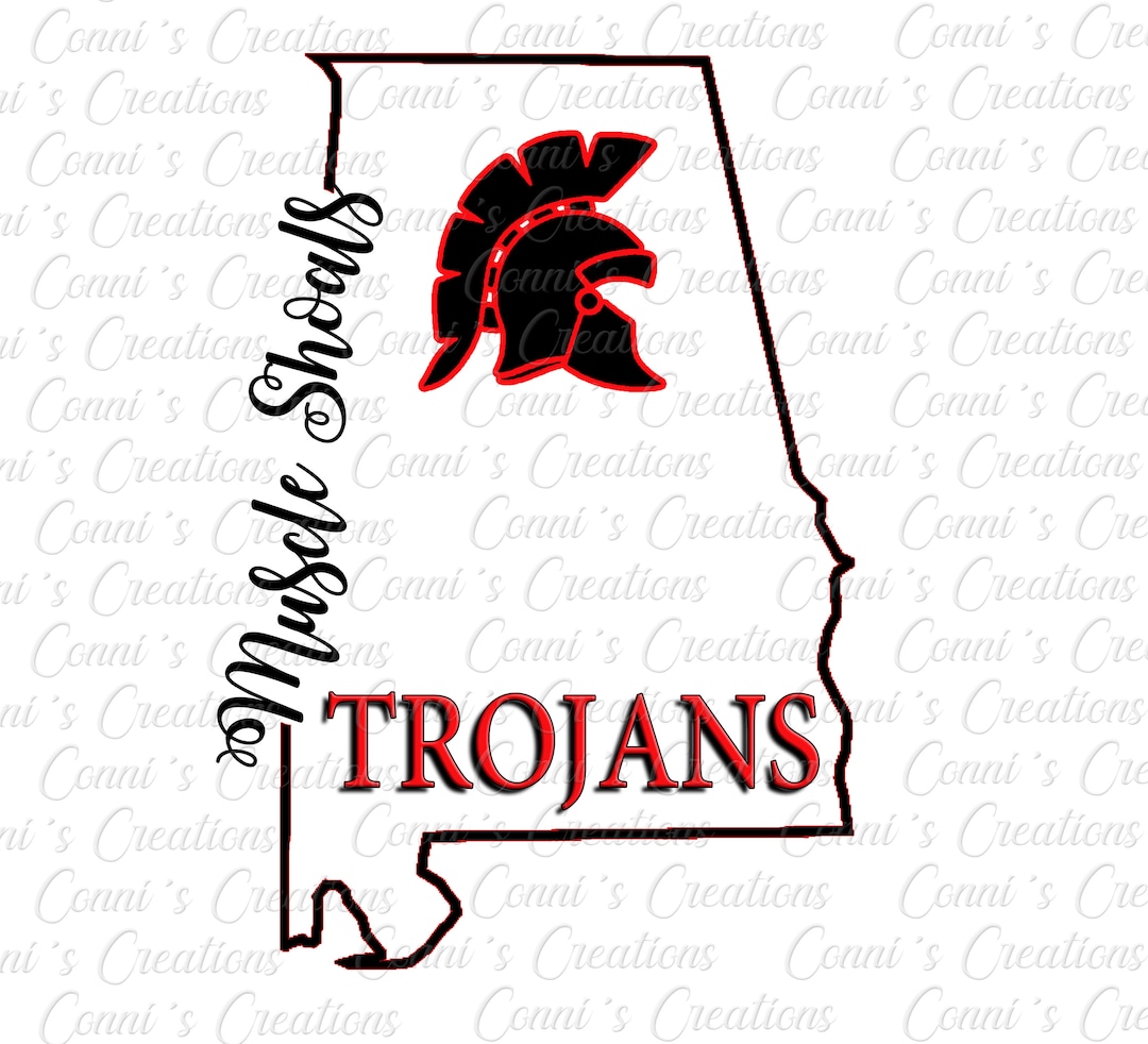 Muscle Shoals Trojans - Digital Sublimation Design - Png - Etsy