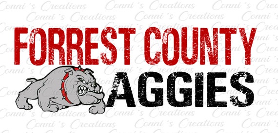 Forrest County Aggies Digital Sublimation Design Png - Etsy
