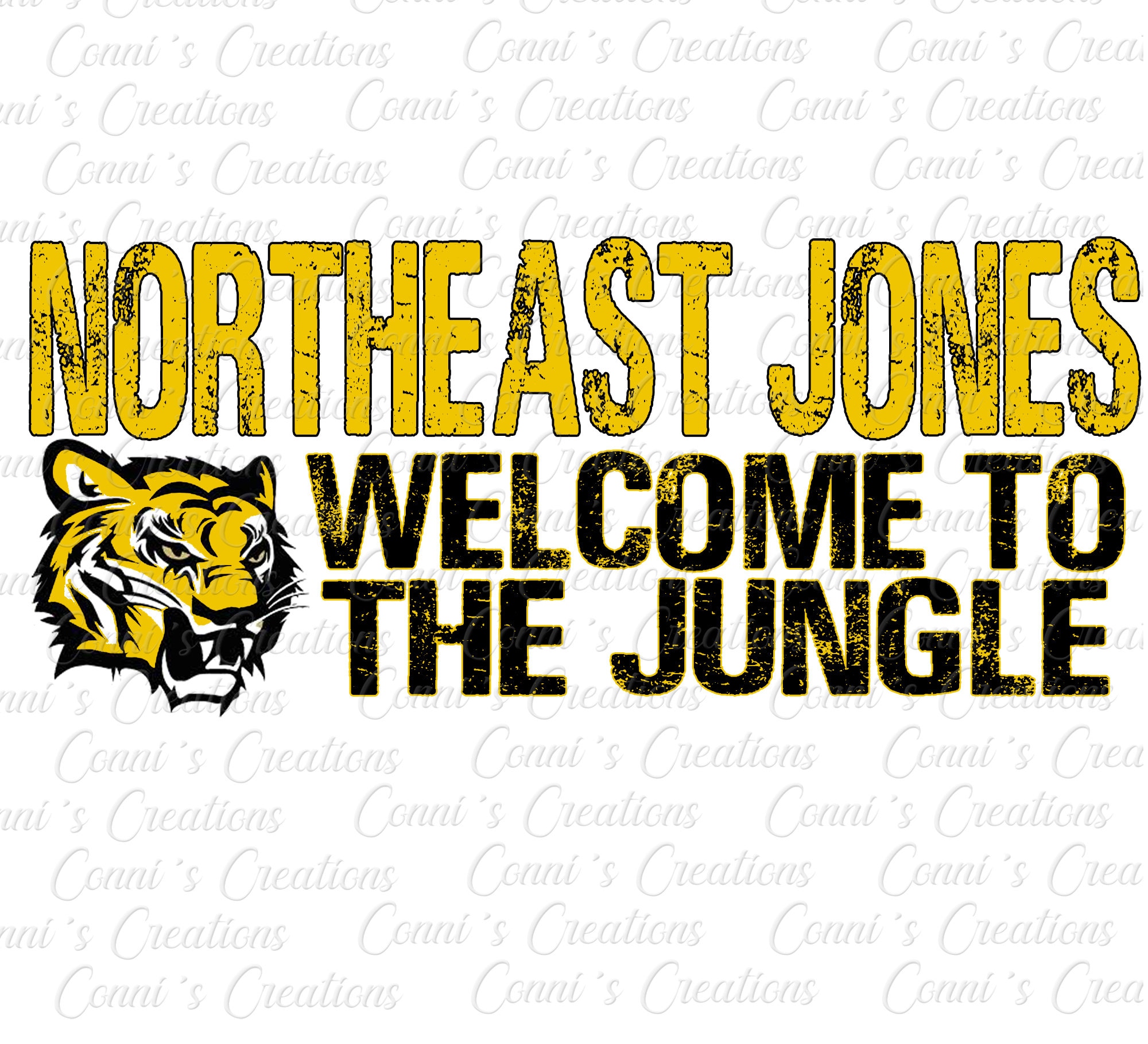 Northeast Jones Tigers Sublimation Digital Design Png - Etsy