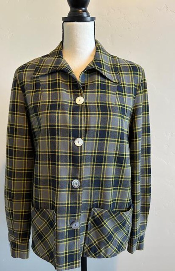 Vintage Wool 49er Jacket 1940s '50s Womens Vintage Pe… - Gem