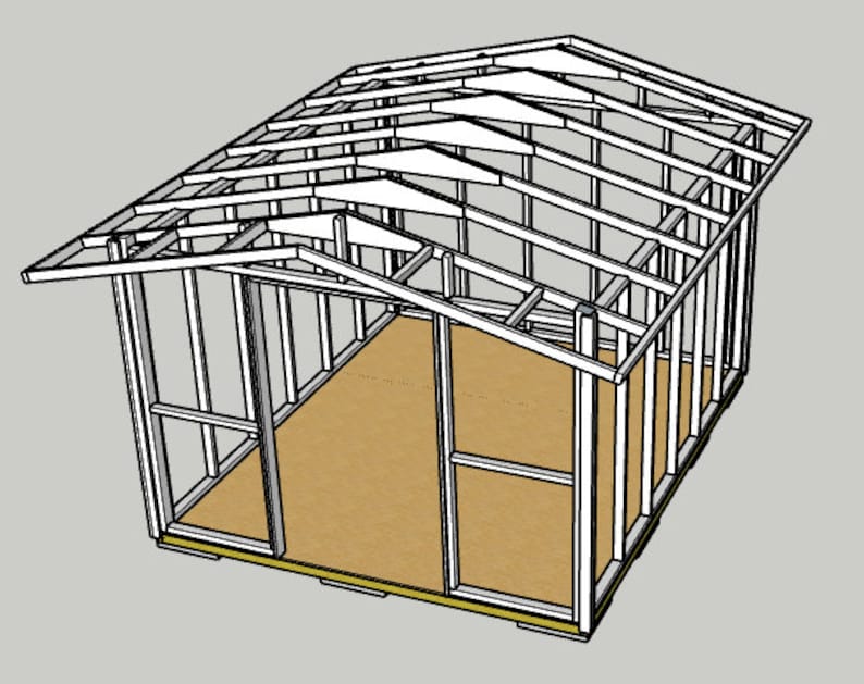 12ft X 10ft Shed Plans - Build Your Own Shed - Detailed DIY Shed Plans ... 12ft X 10ft Shed Plans - Build Your Own Shed - Detailed DIY Shed Plans ...