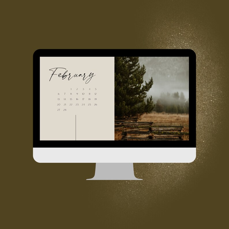 2022 Mountain Vibey Aesthetic Desktop Wallpaper 12 Month 2022 Warm ...
