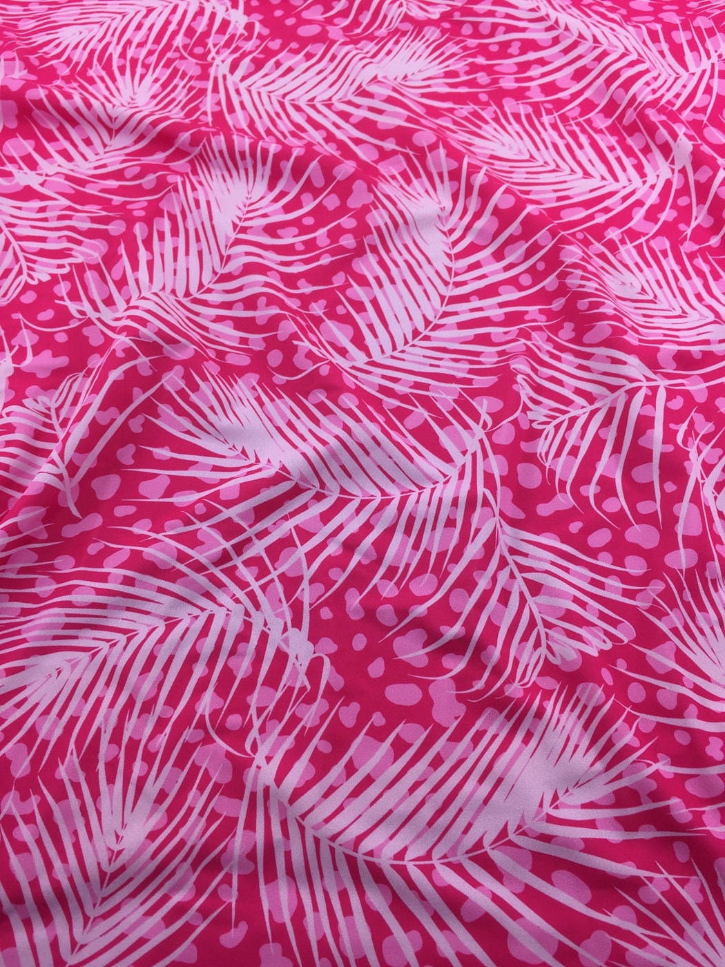 30016# 4 Stretch Way Polyester / Spandex Matt Tropical Fabric Print ...