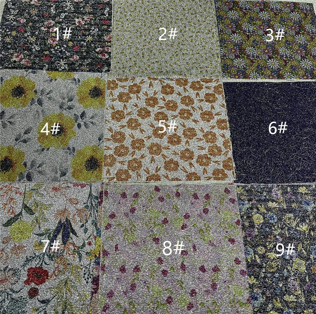 4 Stretch Way Soft Handing Shiny Lurex Metal Silver Fabric Print 170 ...