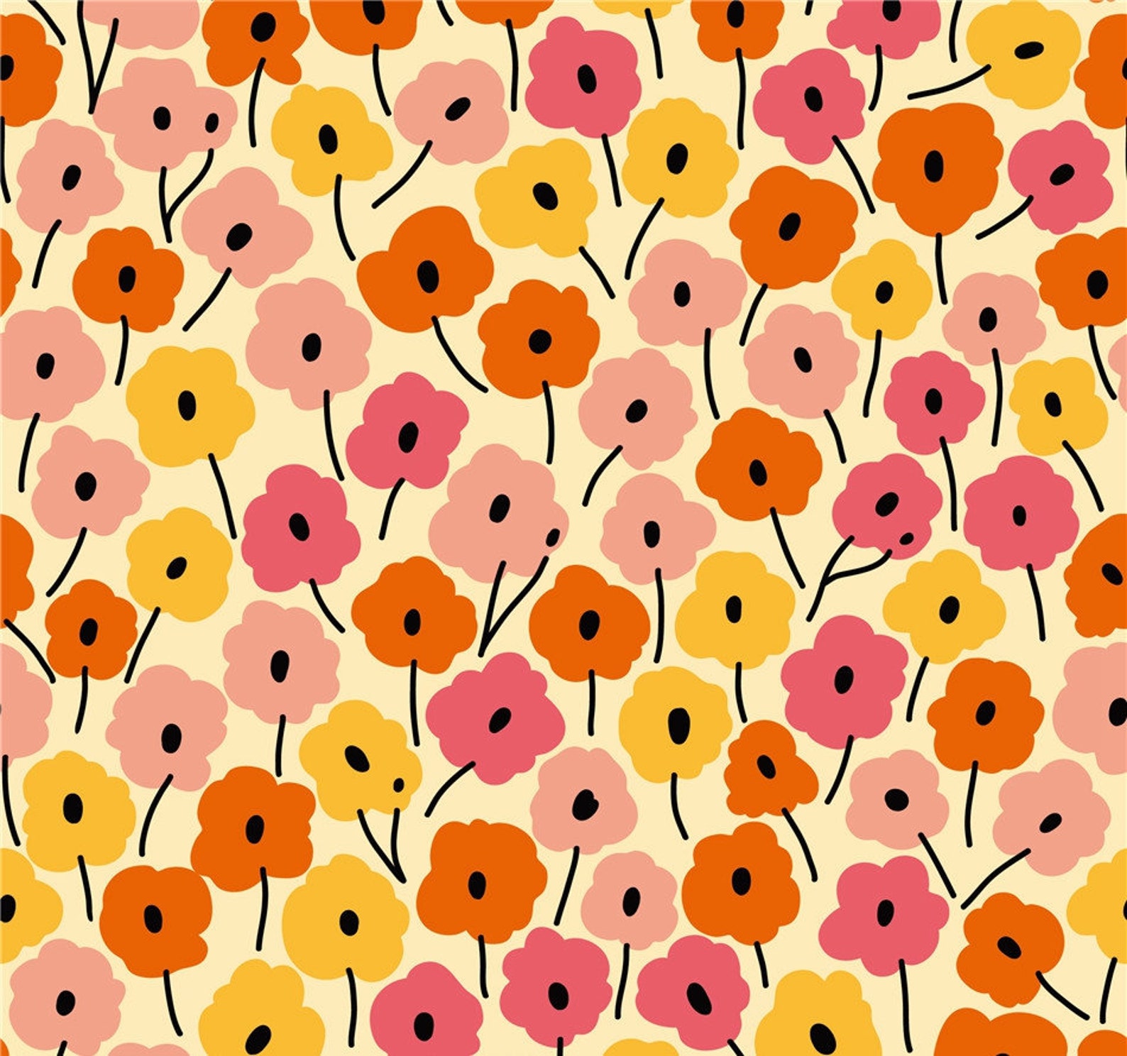 31880 4 Stretch Way Polyester/spandex Matt Small Flower - Etsy