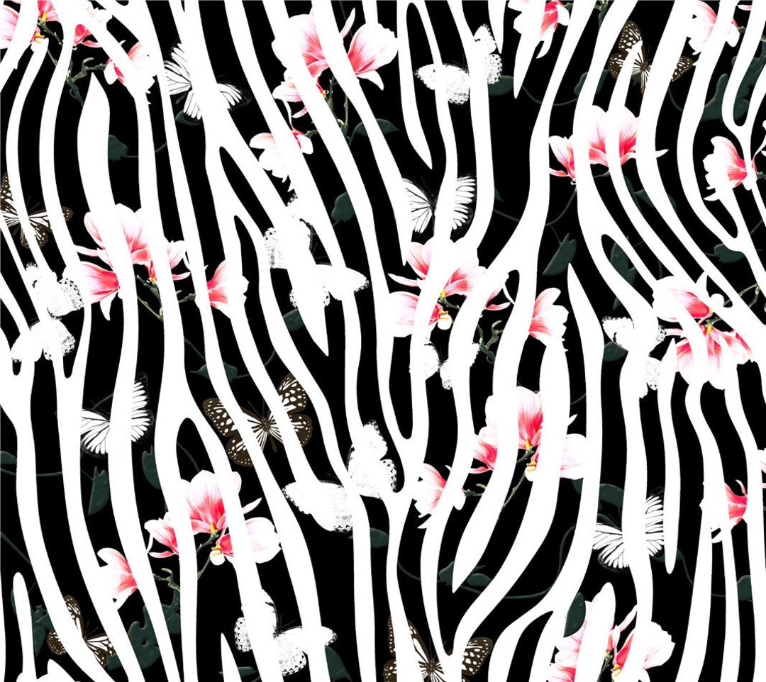 32255# 4 Stretch Way Polyester/spandex Flower Fabric Print Work for ...