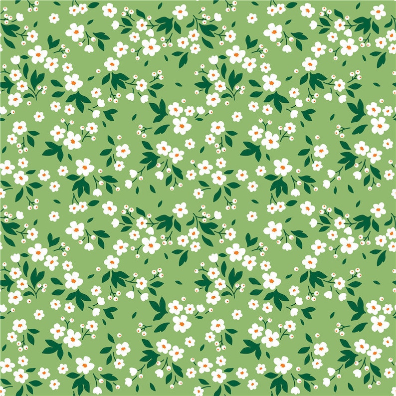 4 Stretch Way Polyester /spandex Matt Small Flower Fabric - Etsy