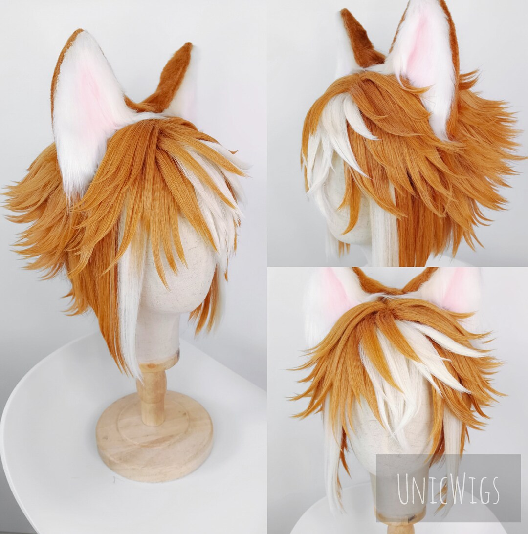 Gorou Genshin Wig Genshin Cosplay Gorou Ears - Etsy