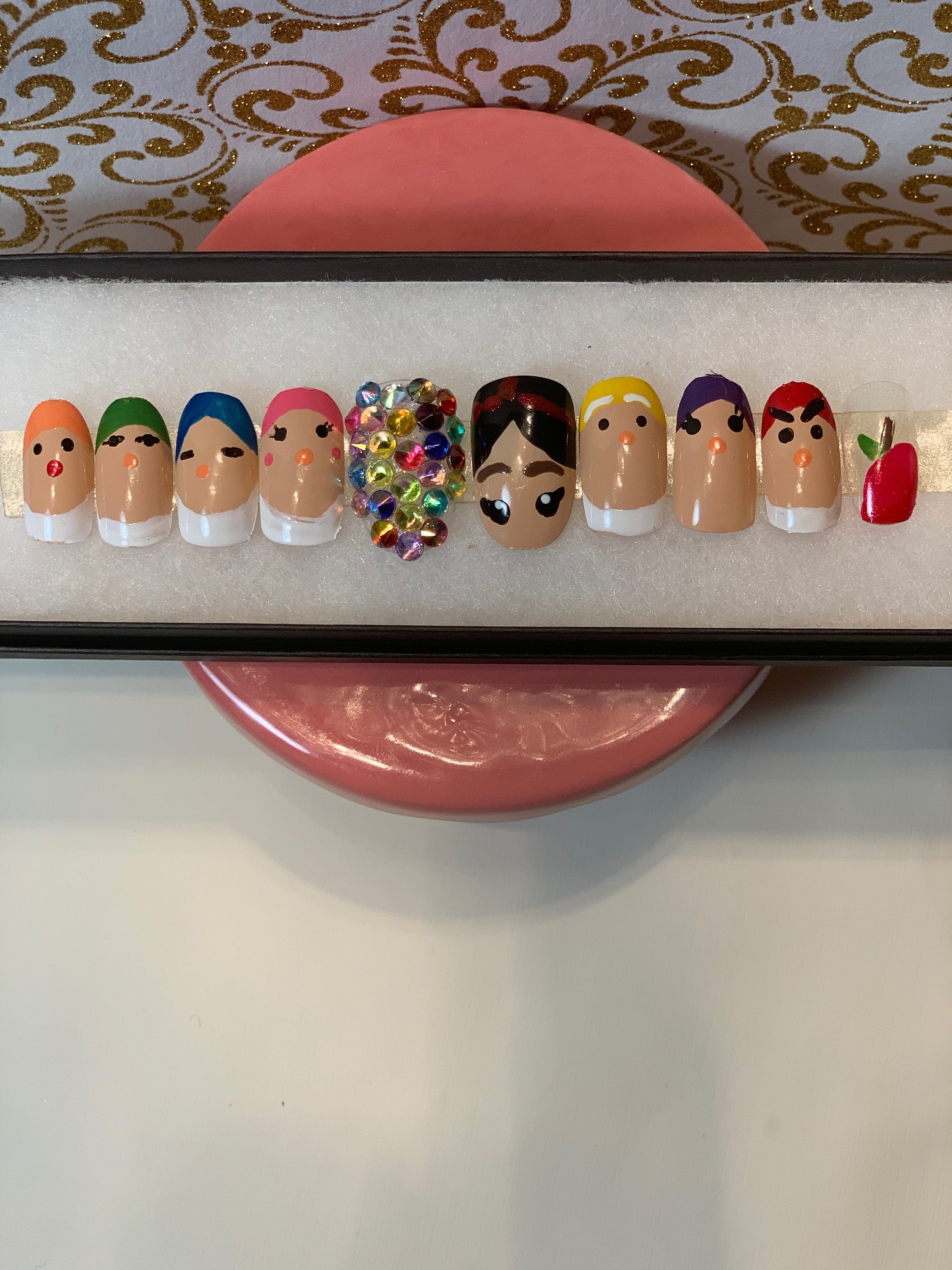 Inspired Seven Dwarf Set/fake Nails/press on Nails/full Set/nails ...