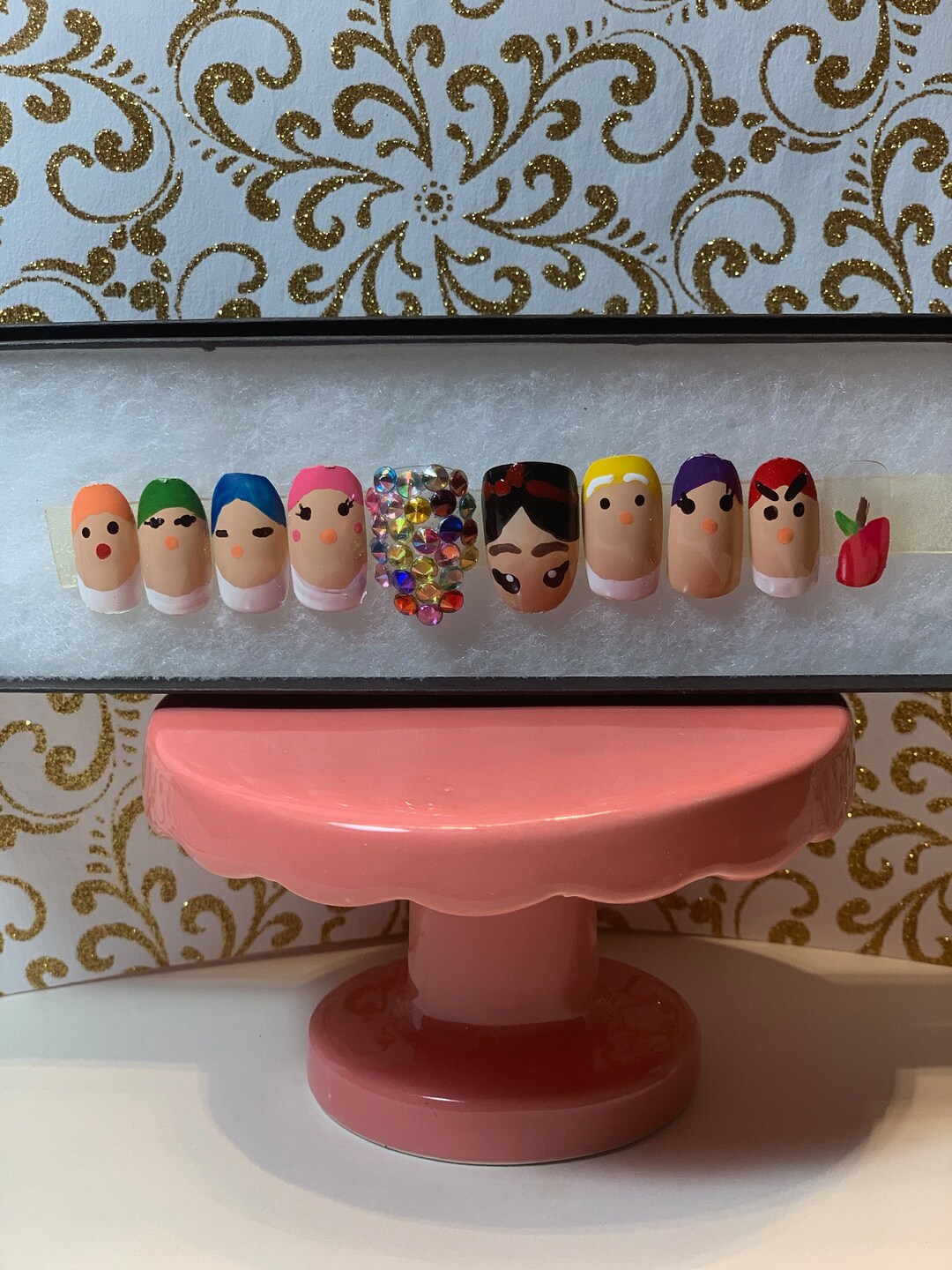 Inspired Seven Dwarf Set/fake Nails/press on Nails/full Set/nails ...