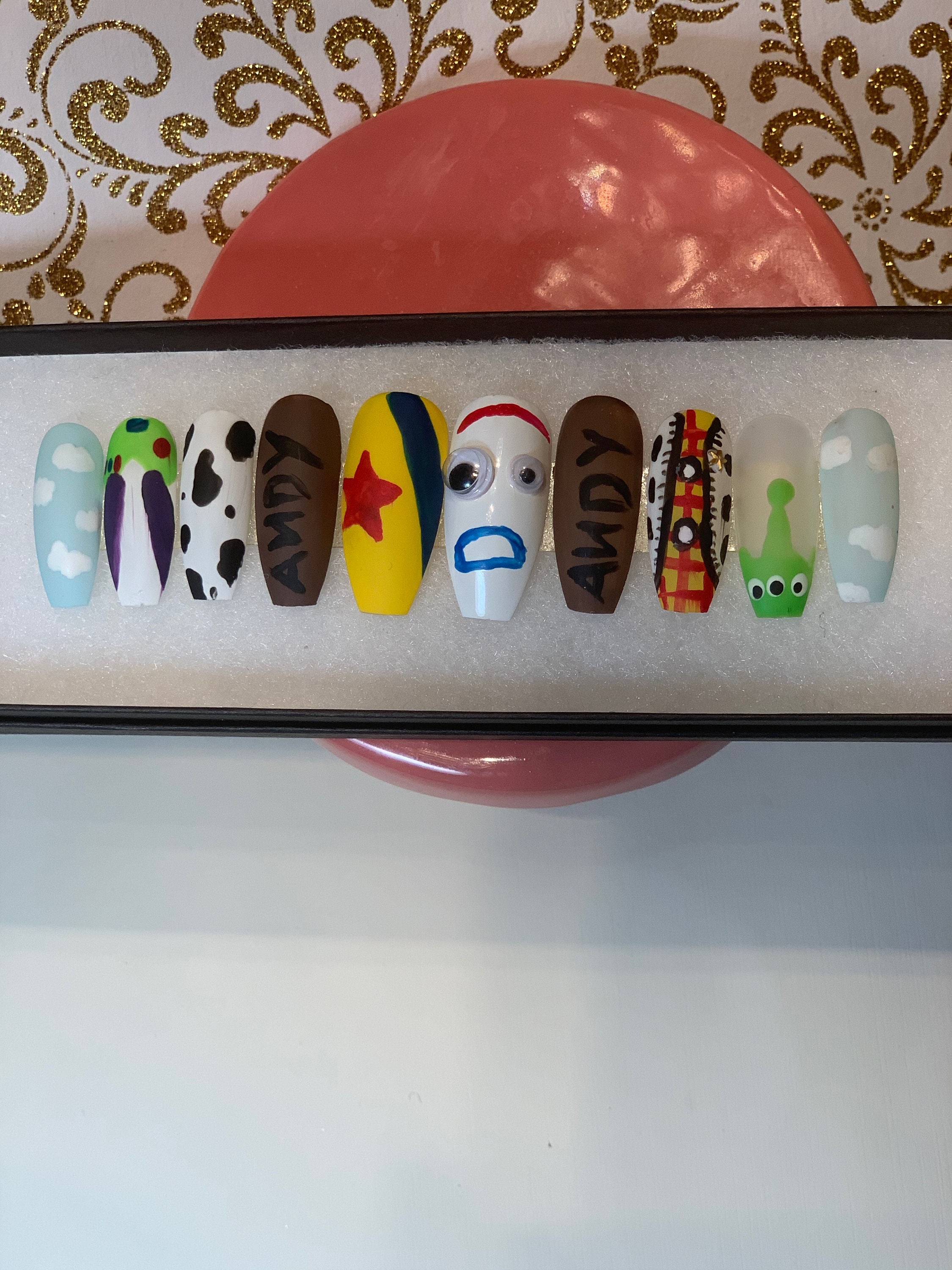 Inspired Toy Story Set/fake Nails/nails/full - Etsy