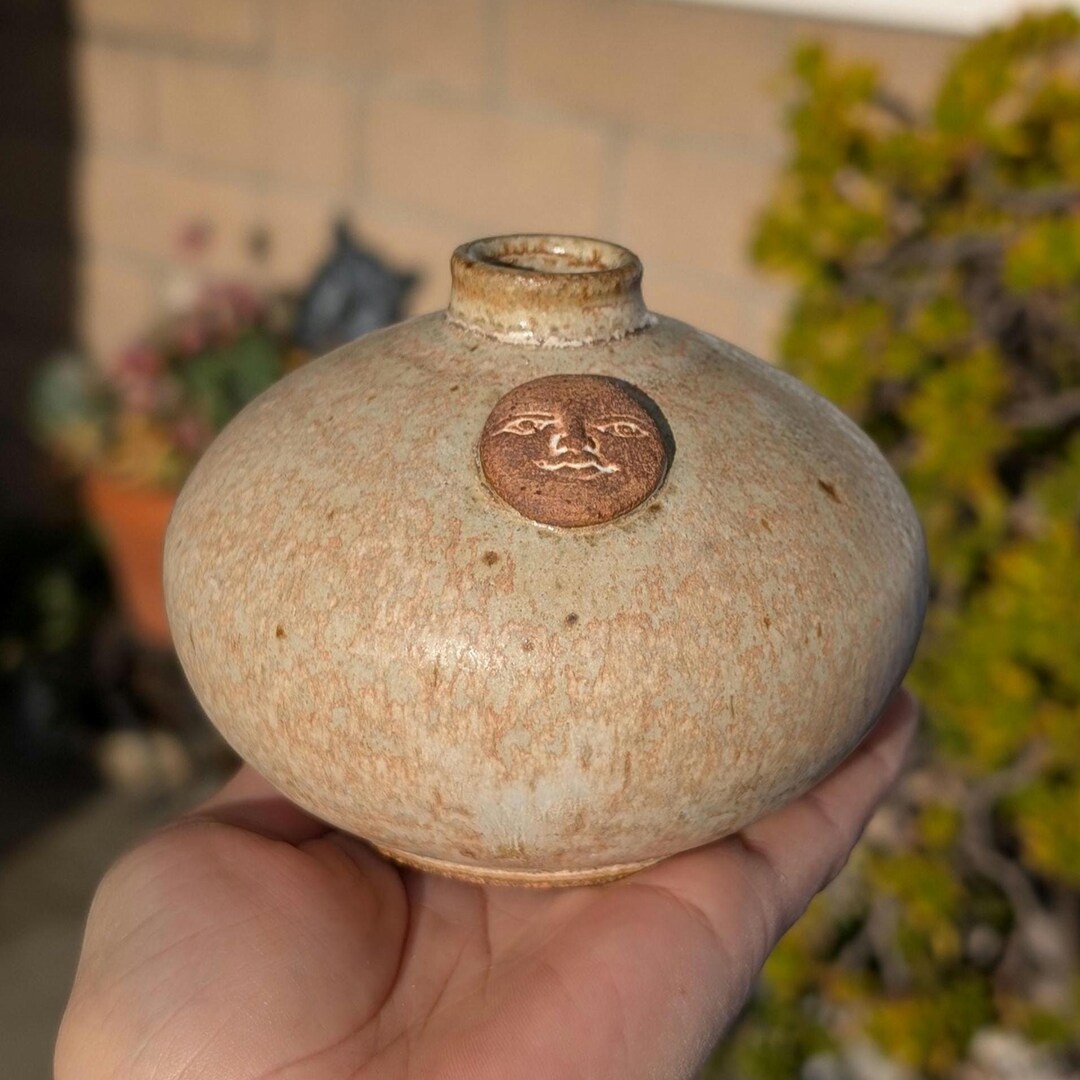 Mini Moon Vase - Oatmeal - Etsy