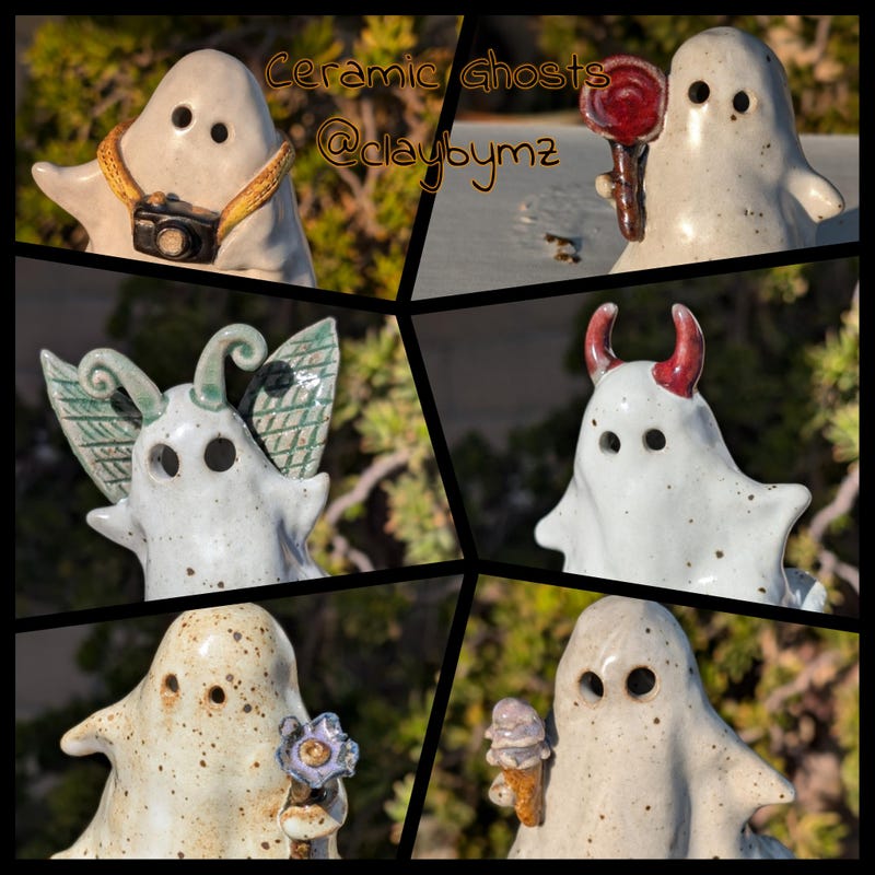 Ceramic Ghosts - Etsy