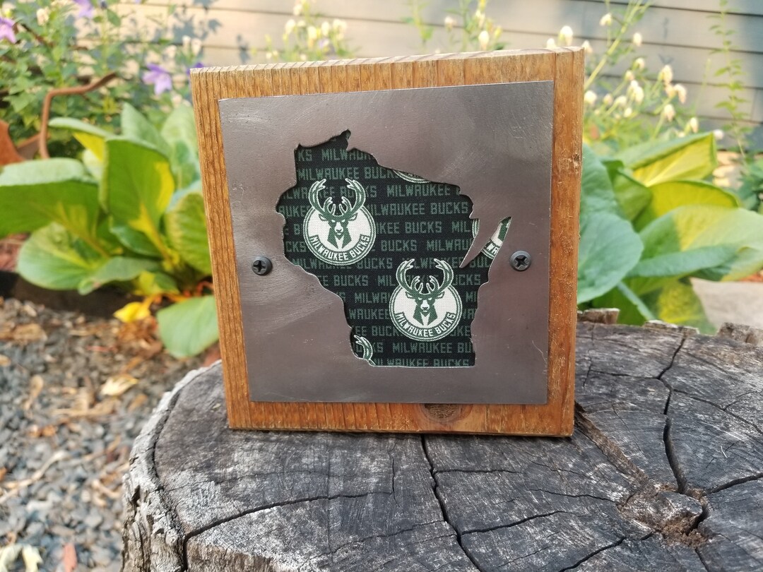 Milwaukee Bucks Basketball Wood and Metal Sign - Etsy