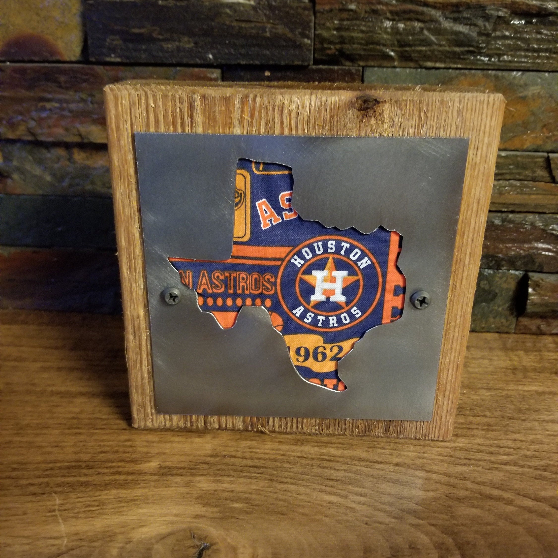 Houston Astros Baseball Wood and Metal Sign - Etsy
