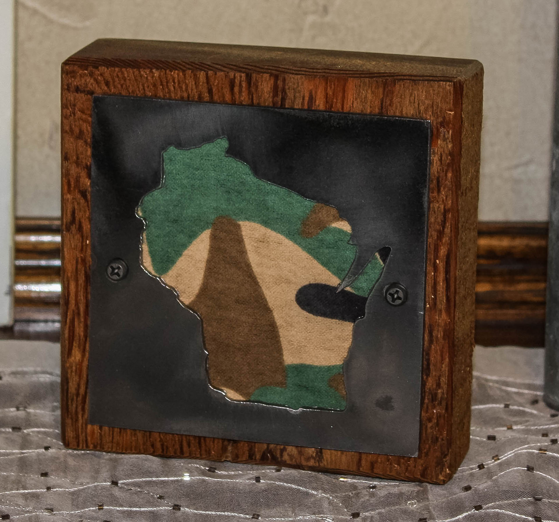 Wisconsin Rustic Small Sign Metal on Wood Northwoods Collection - Etsy